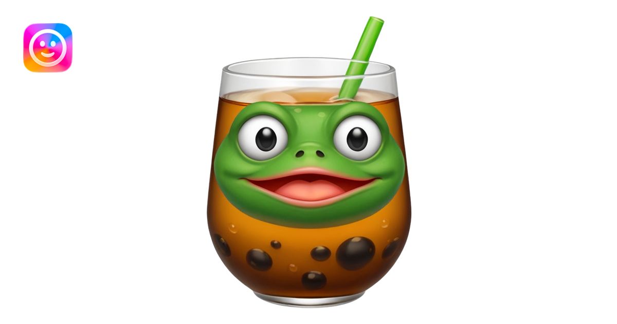pepe meme boba emoji | AI Emoji Generator