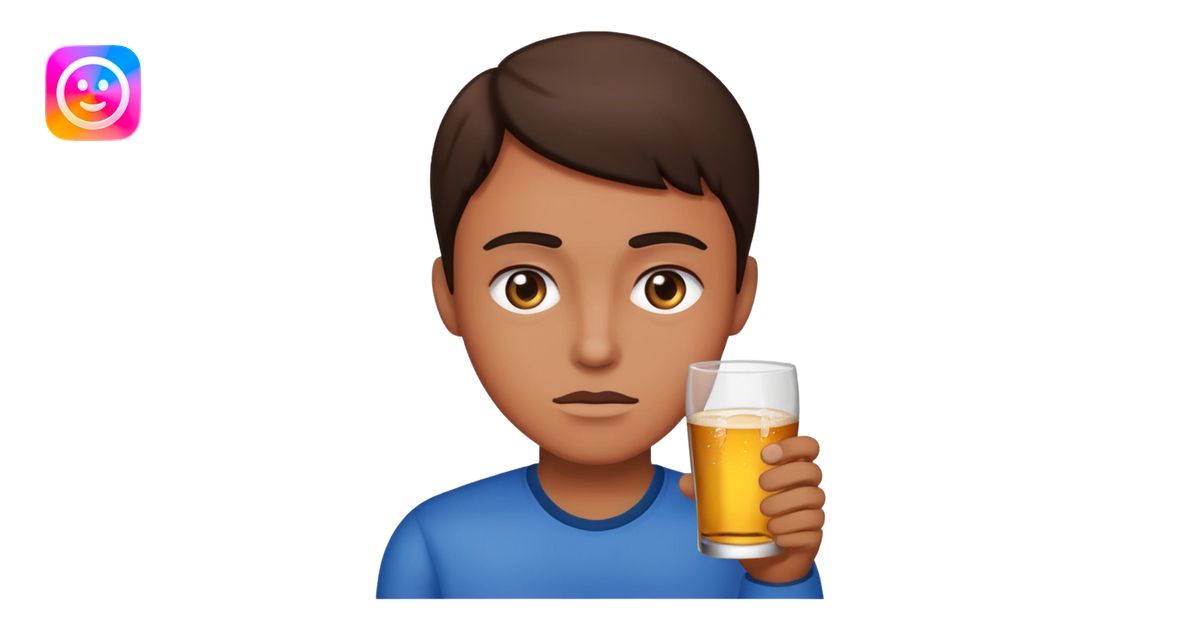 SAYING NO TO ALCOHOL emoji | AI Emoji Generator