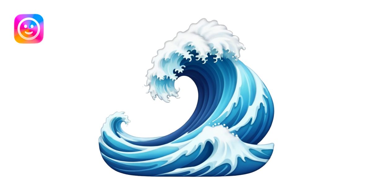 tidal wave emoji | AI Emoji Generator