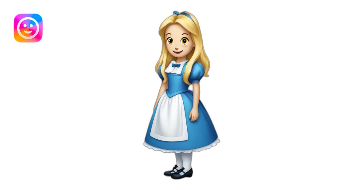 Alice in wonderland emoji | AI Emoji Generator