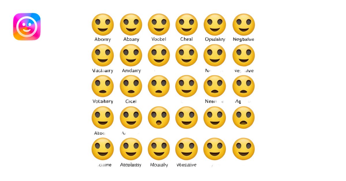 “Provide 5 emojis for Antonyms / Opposite / Negative meaning in Excel ...