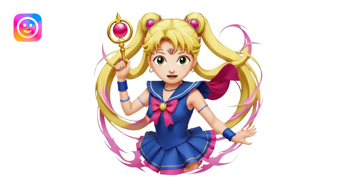 Icon for Anime: vibrant, dynamic scene with Bishoujo Senshi Sailor Moon ...