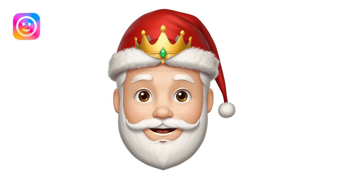 santa with crown emoji | AI Emoji Generator