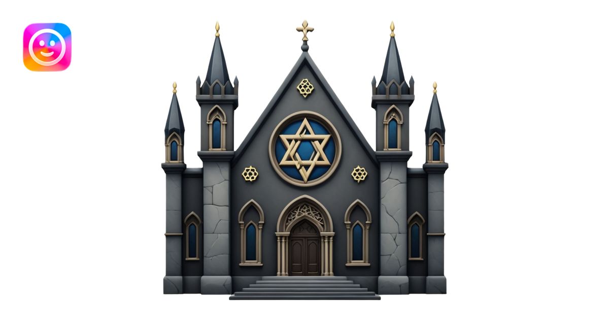 jewish synagogue dark aesthetic gothic architecture emoji | AI Emoji ...