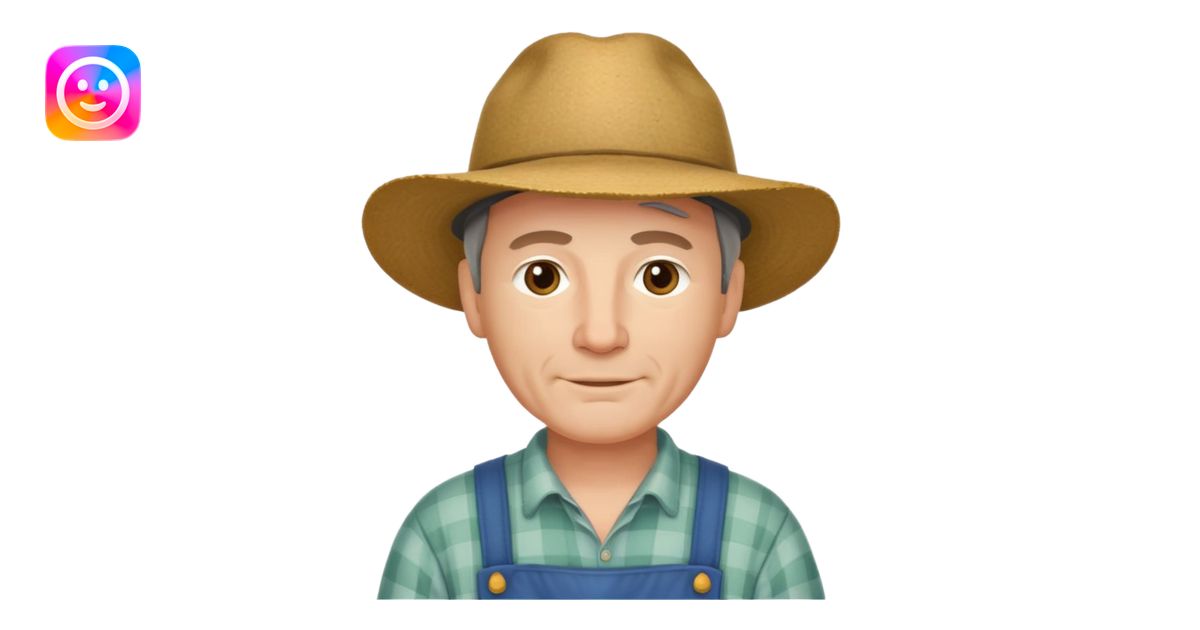 Puritan farmer male middle age emoji | AI Emoji Generator