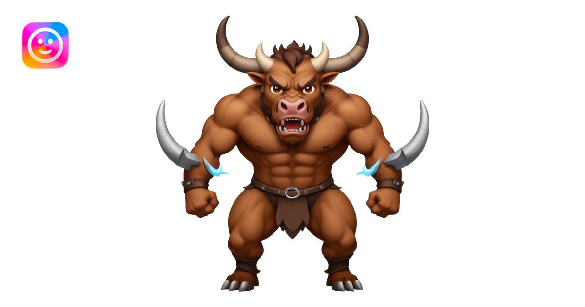 A mad bull emoji | AI Emoji Generator