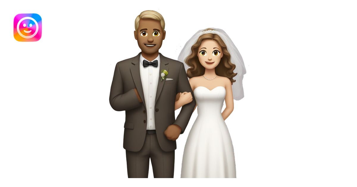 white married couple brown hair emoji | AI Emoji Generator