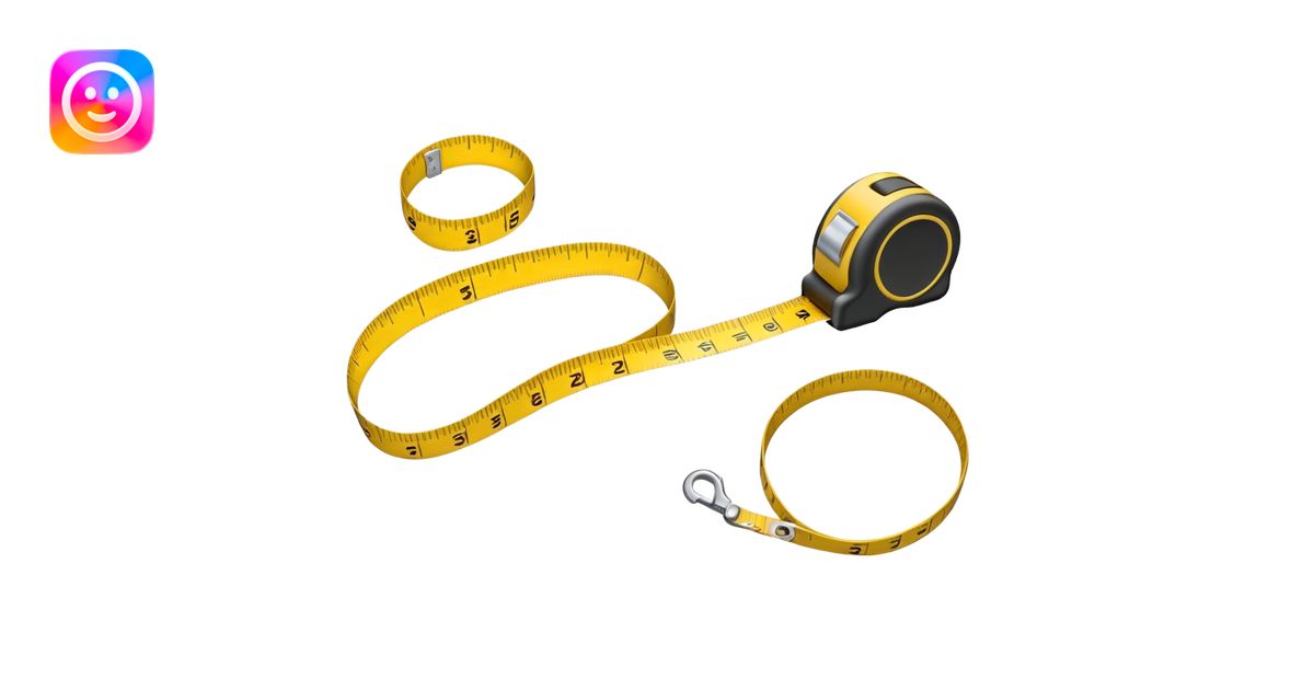 Sewing Essential measuring-tape emoji | AI Emoji Generator