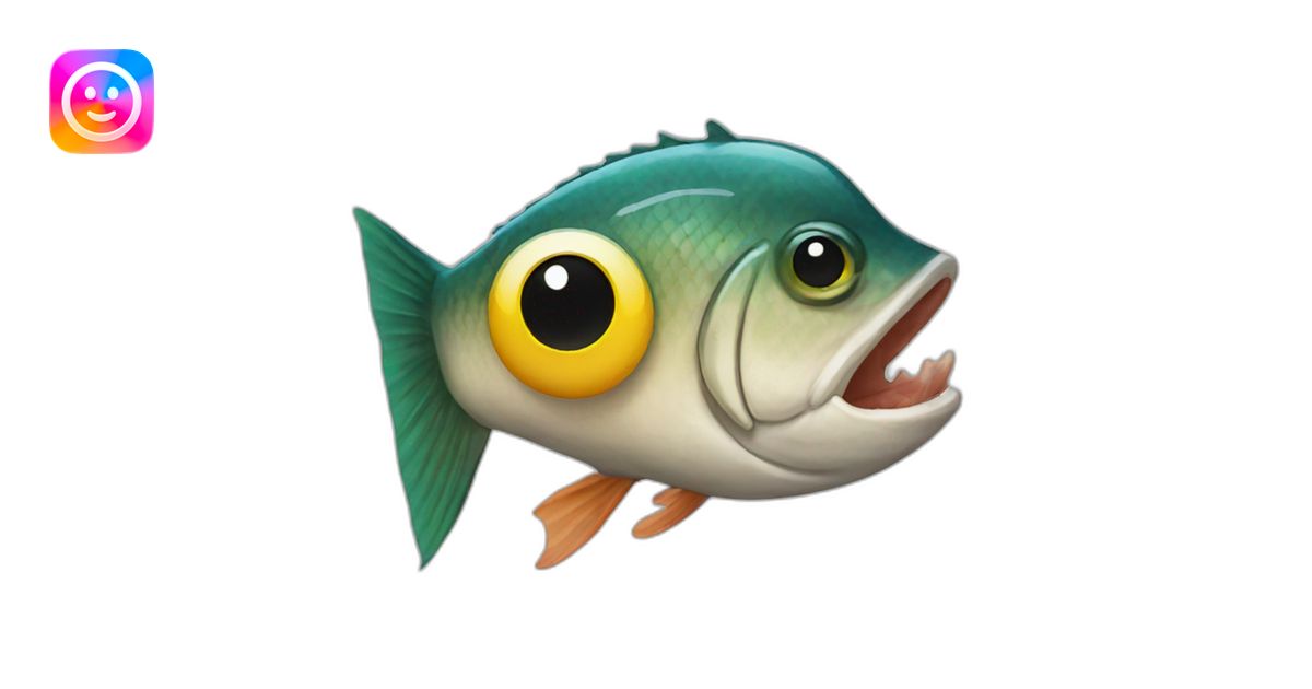 Fish head man emoji | AI Emoji Generator