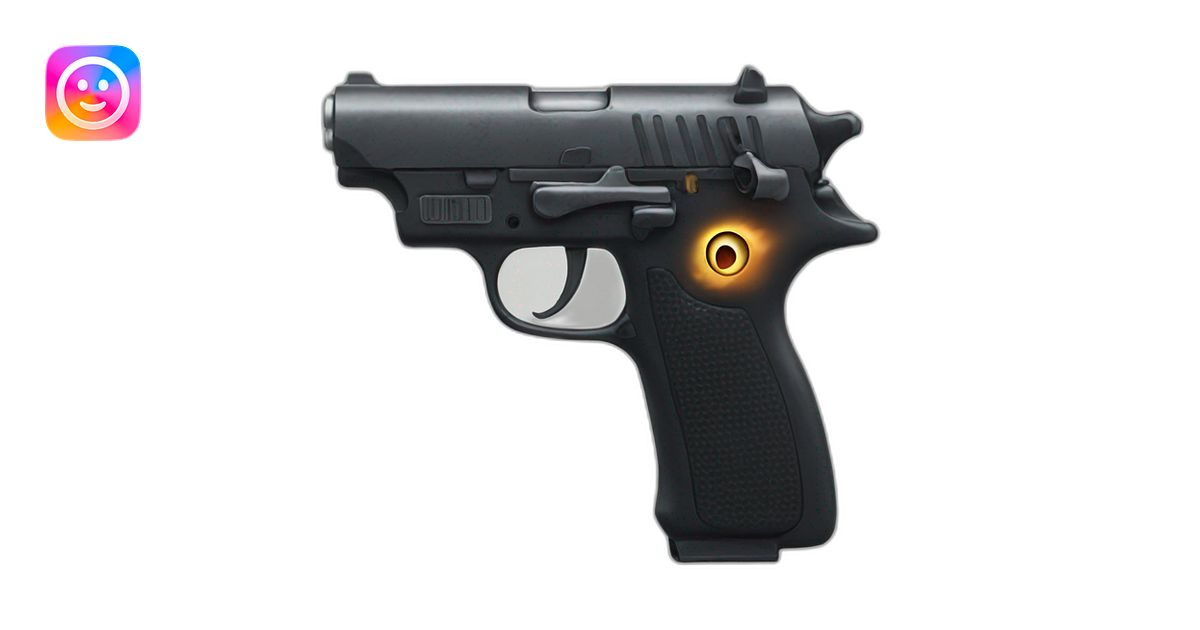 Gun embedded with magic emoji | AI Emoji Generator