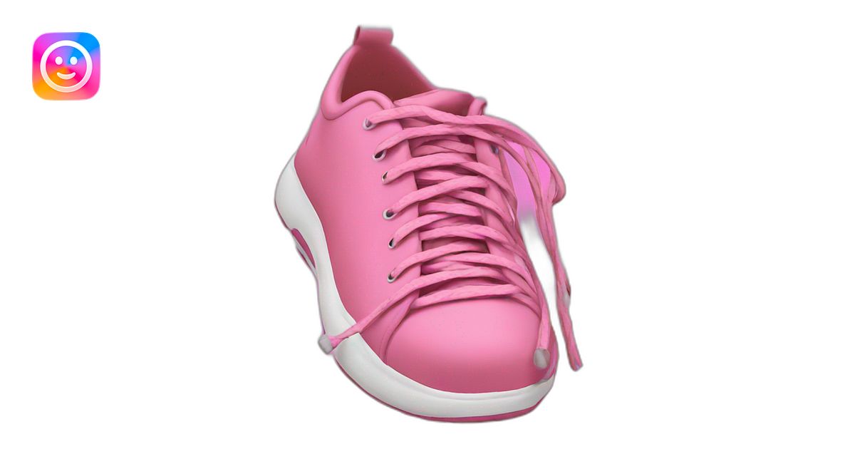 shoe-laces-pink emoji | AI Emoji Generator