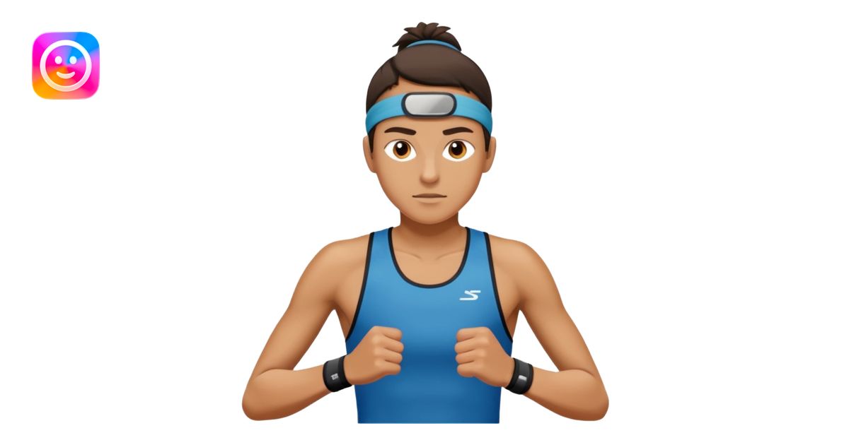 runner with seatband emoji | AI Emoji Generator