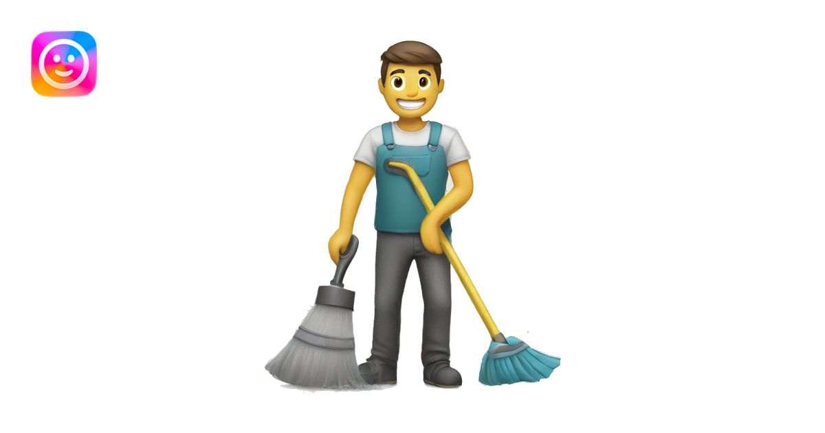 Man cleaning emoji | AI Emoji Generator