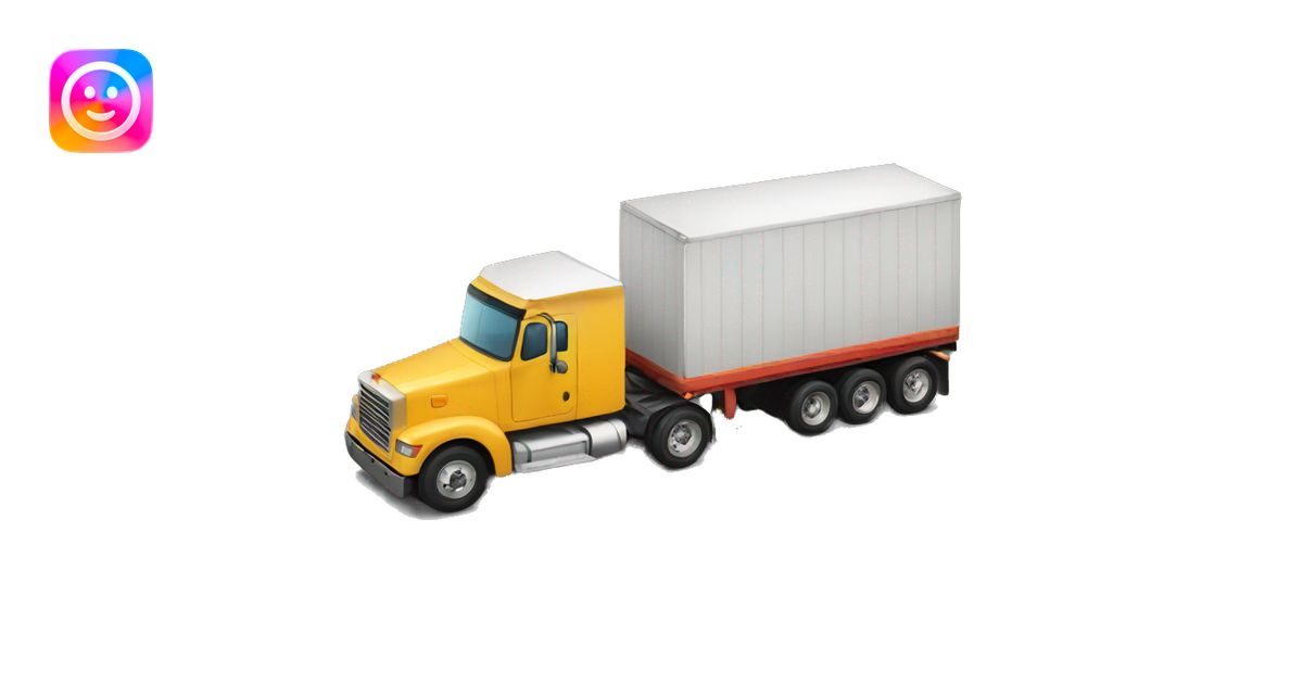 Freight Truck emoji | AI Emoji Generator