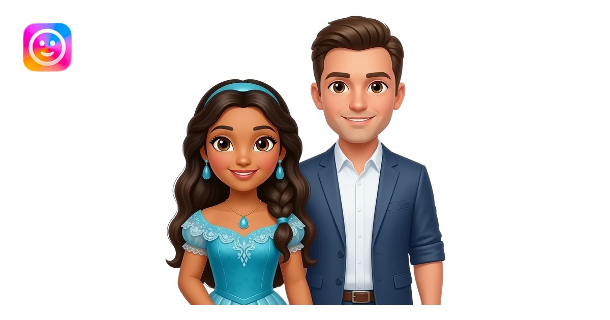 Princess Laila, brunette, brown eyes, Australian with tall guy Harris ...