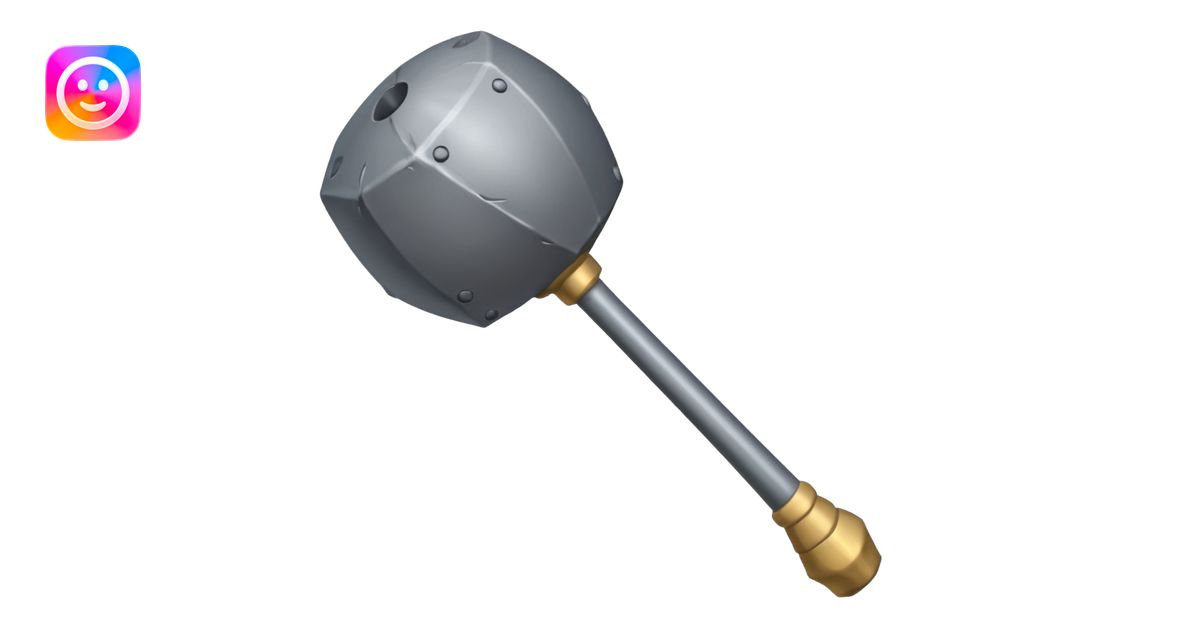 Iron Duke + gray steel + mace emoji | AI Emoji Generator