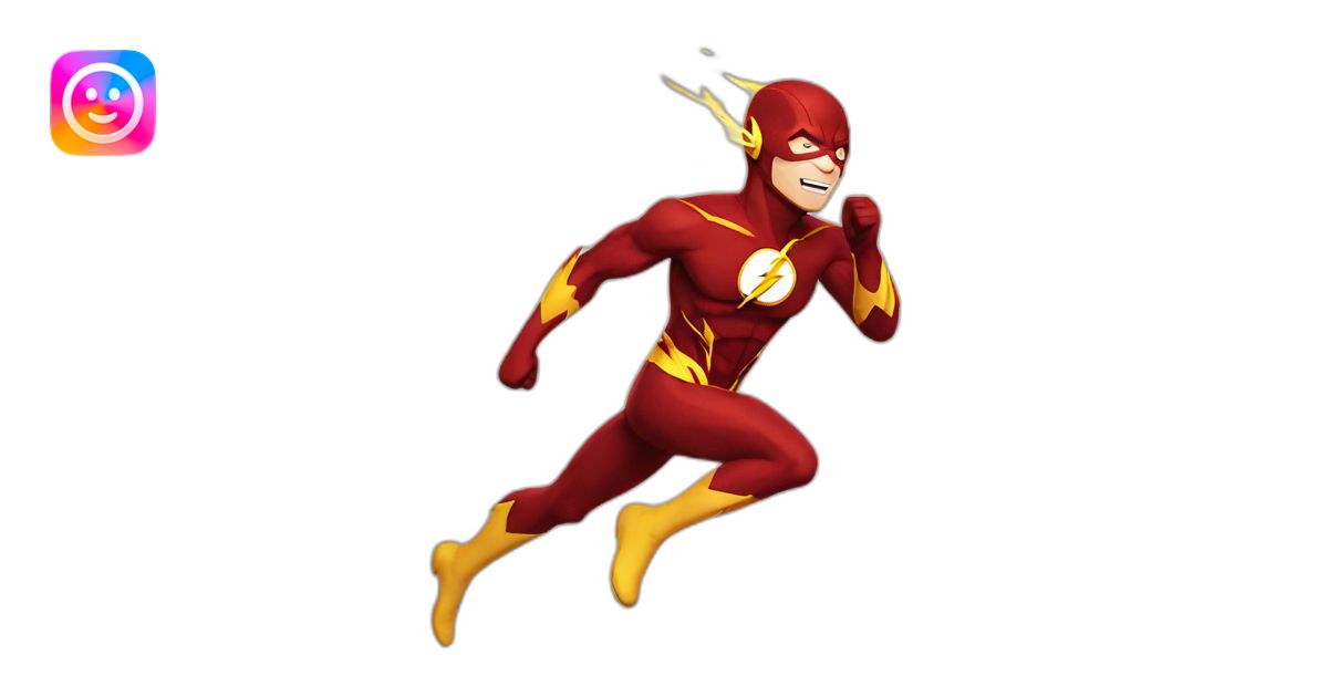 the flash running emoji | AI Emoji Generator