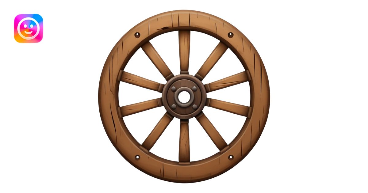 wooden Wheel emoji | AI Emoji Generator