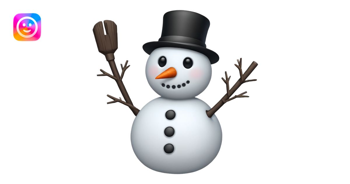 snowman stick arms emoji | AI Emoji Generator