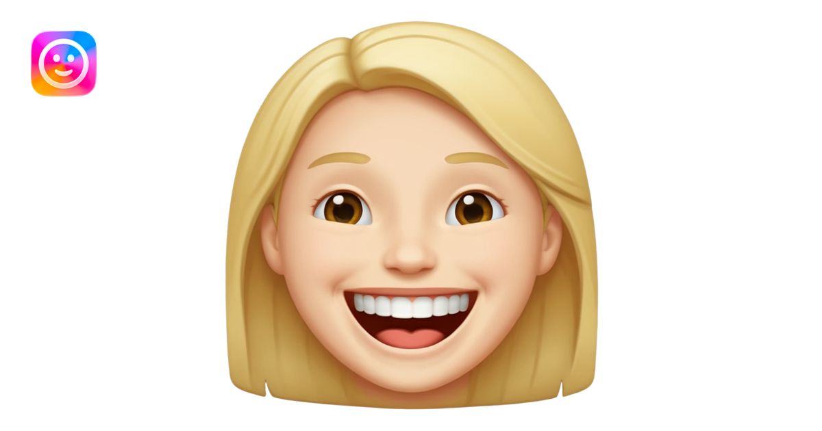 Laughing with straight face emoji | AI Emoji Generator