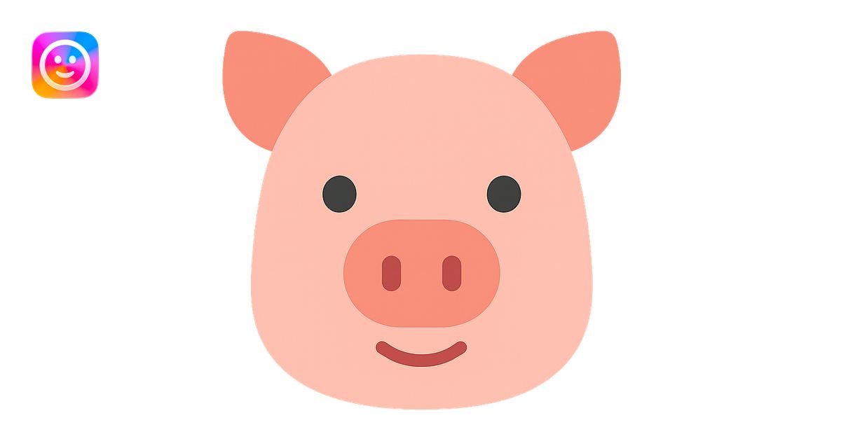 Pig icon | AI Emoji Generator