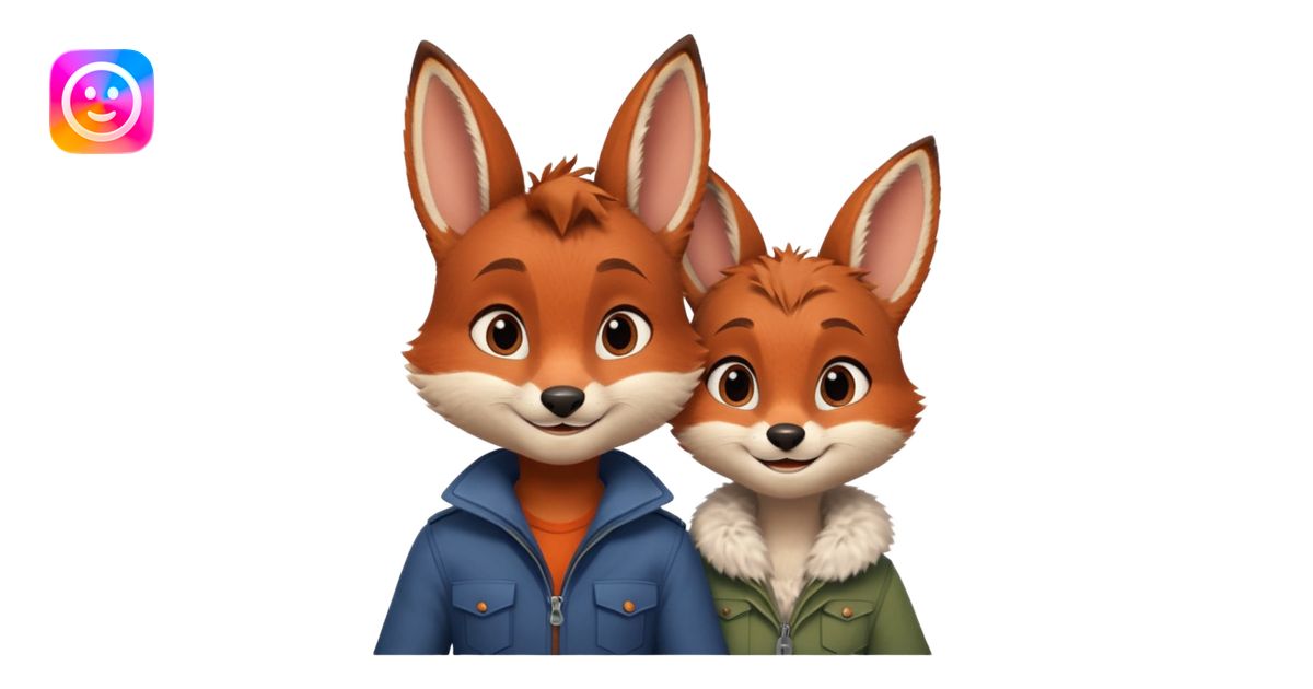 Nick and Judy emoji | AI Emoji Generator