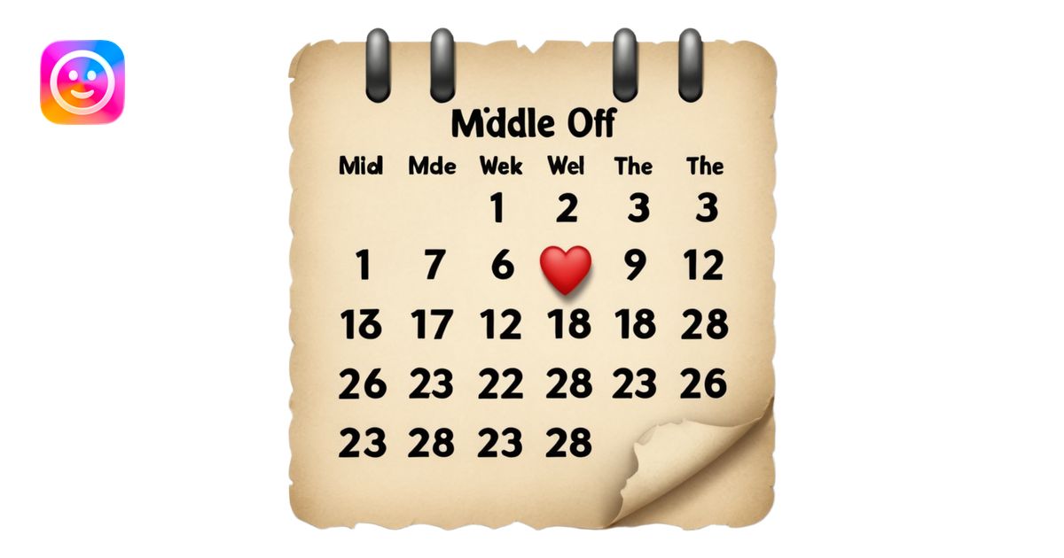 middleof the week emoji | AI Emoji Generator