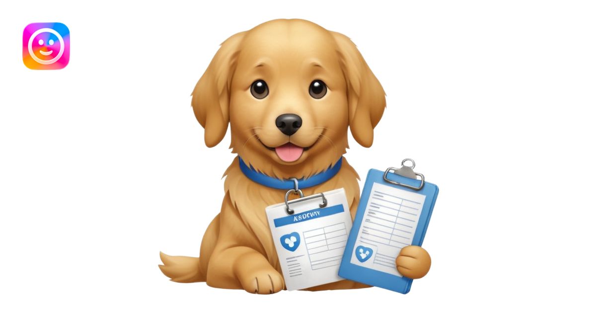 Dog's Admission, Documentation & Health Requirements emoji | AI Emoji ...