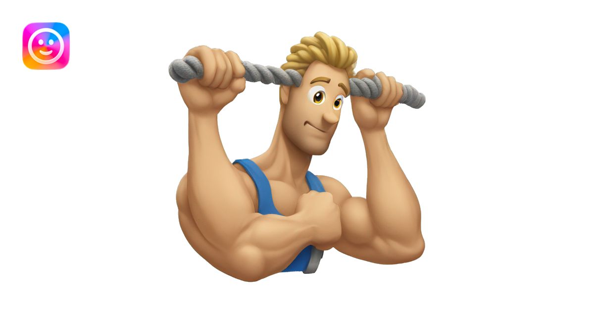 rope pull down triceps emoji | AI Emoji Generator
