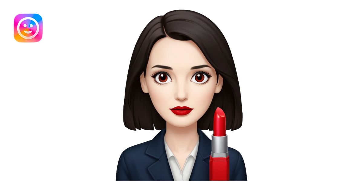 Winona Ryder with long hair emoji | AI Emoji Generator