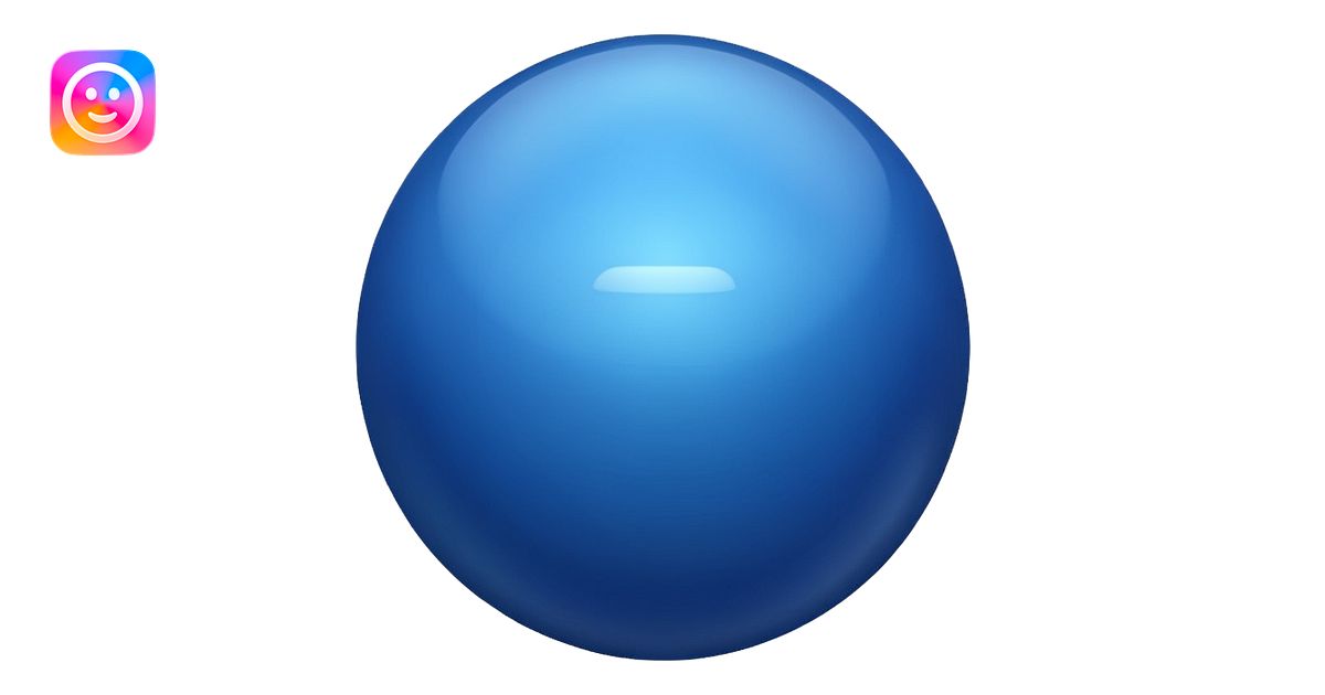 deep-blue sphere emoji | AI Emoji Generator