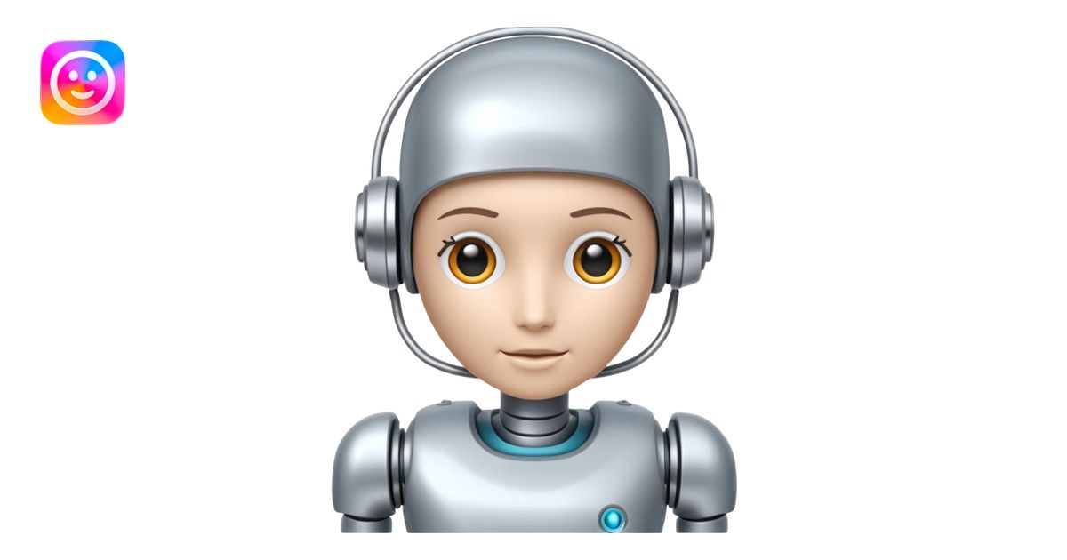 Generate a robotic medical AI assistant emoji | AI Emoji Generator