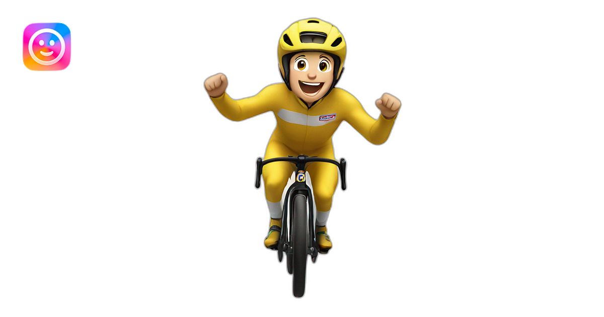 Excited racer emoji | AI Emoji Generator