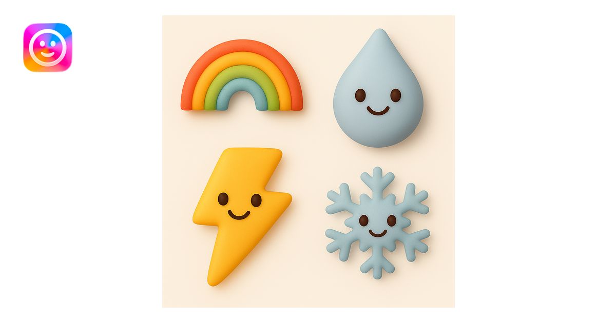 make four emojis in same style image | AI Emoji Generator