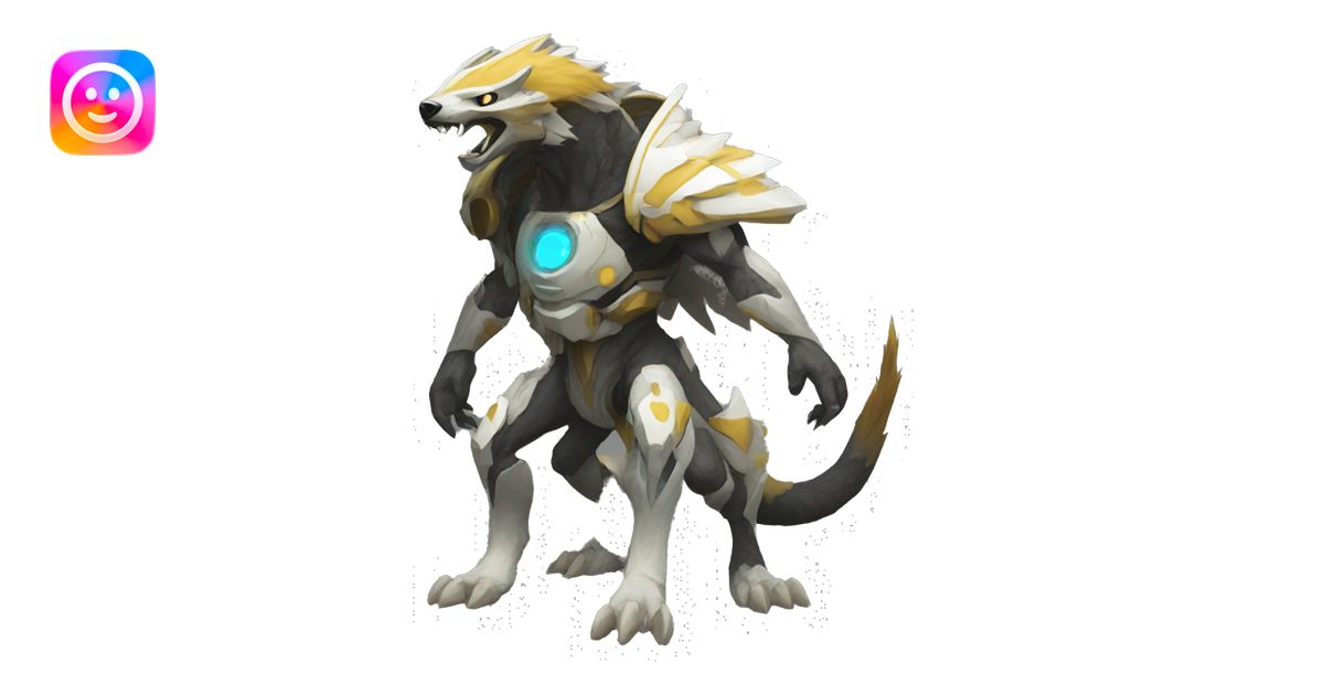 Protogen full body emoji | AI Emoji Generator