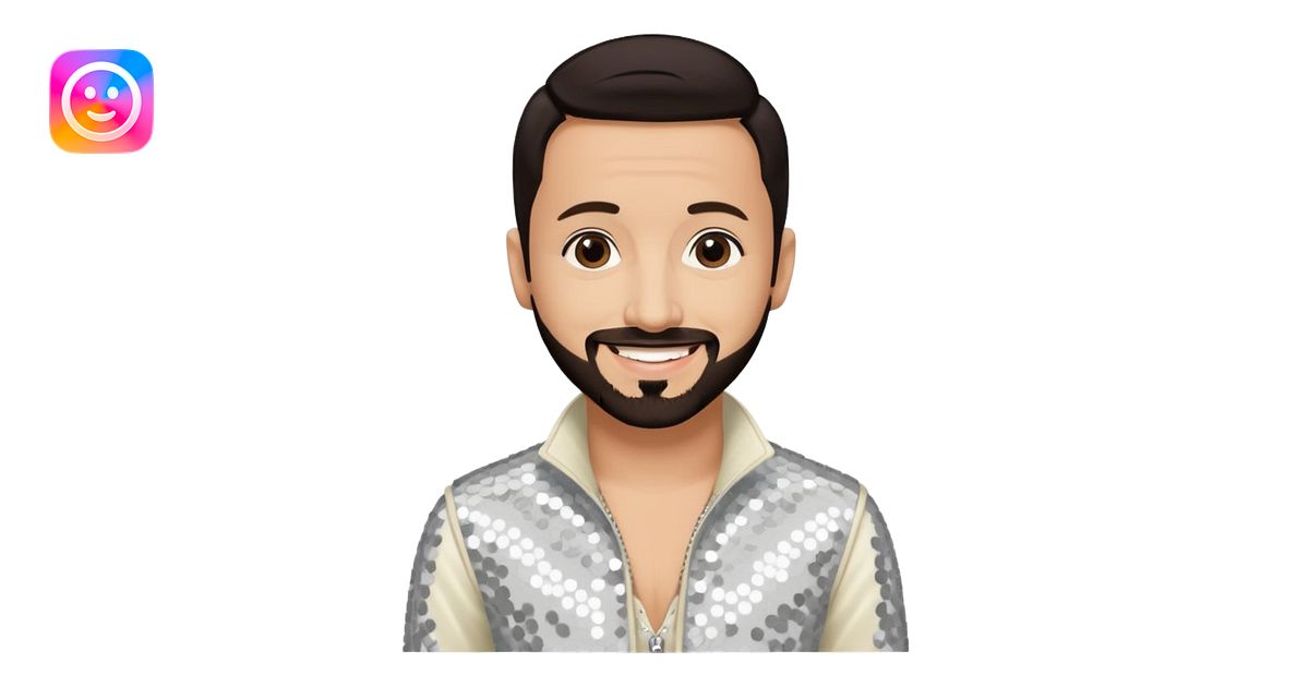 AJ McLean from Backstreet Boys with dark brown hair, ivory sequin ...