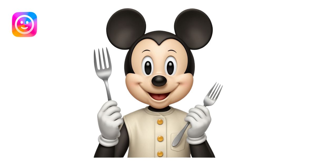 Mickey mouse breakfast emoji | AI Emoji Generator