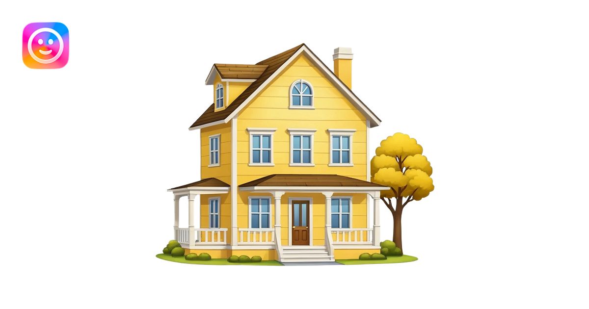 yellow house emoji | AI Emoji Generator