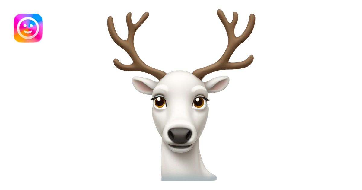 white-reindeer emoji | AI Emoji Generator