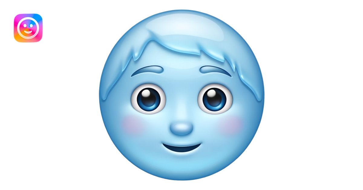 frozen emoji blue emoji | AI Emoji Generator