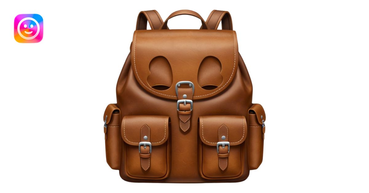leather backpack emoji | AI Emoji Generator