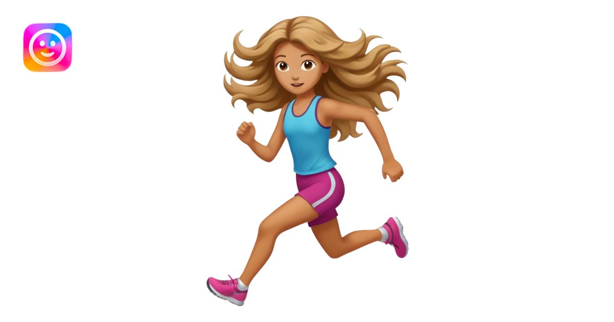 Menina correndo emoji | AI Emoji Generator