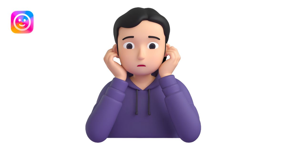 Sad person with a downcast expression emoji | AI Emoji Generator
