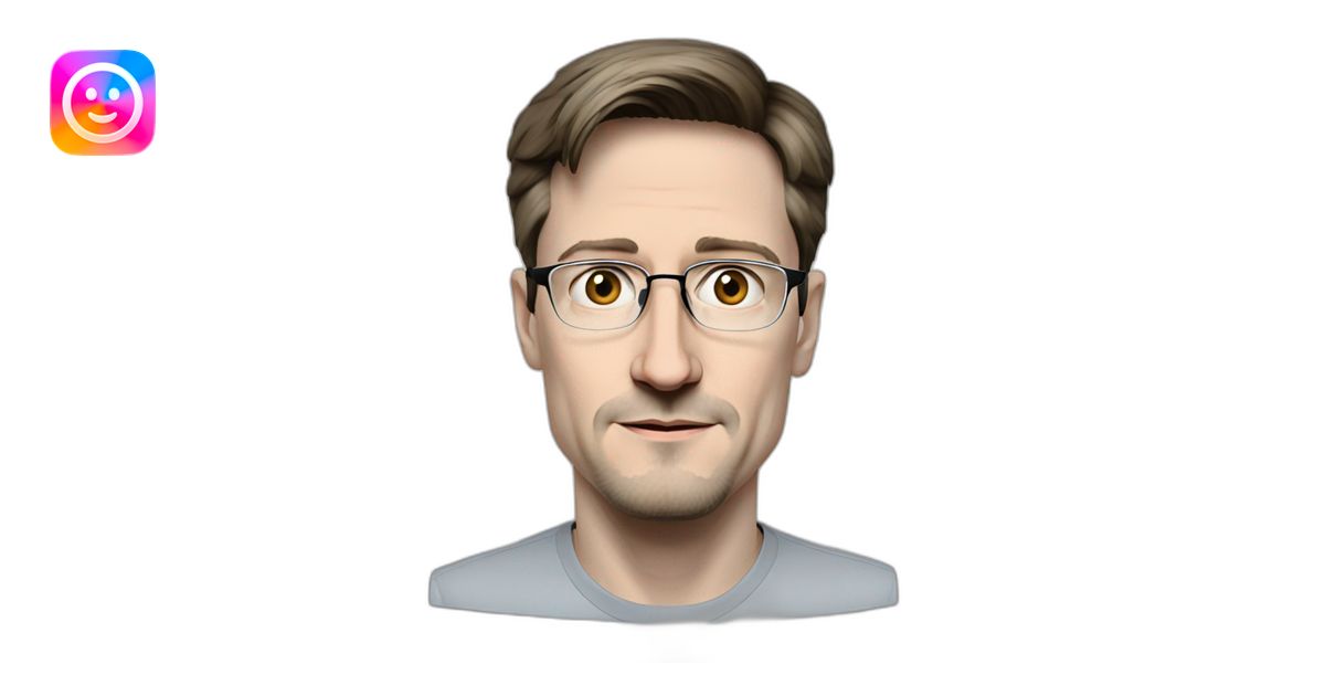 Edward Snowden emoji | AI Emoji Generator