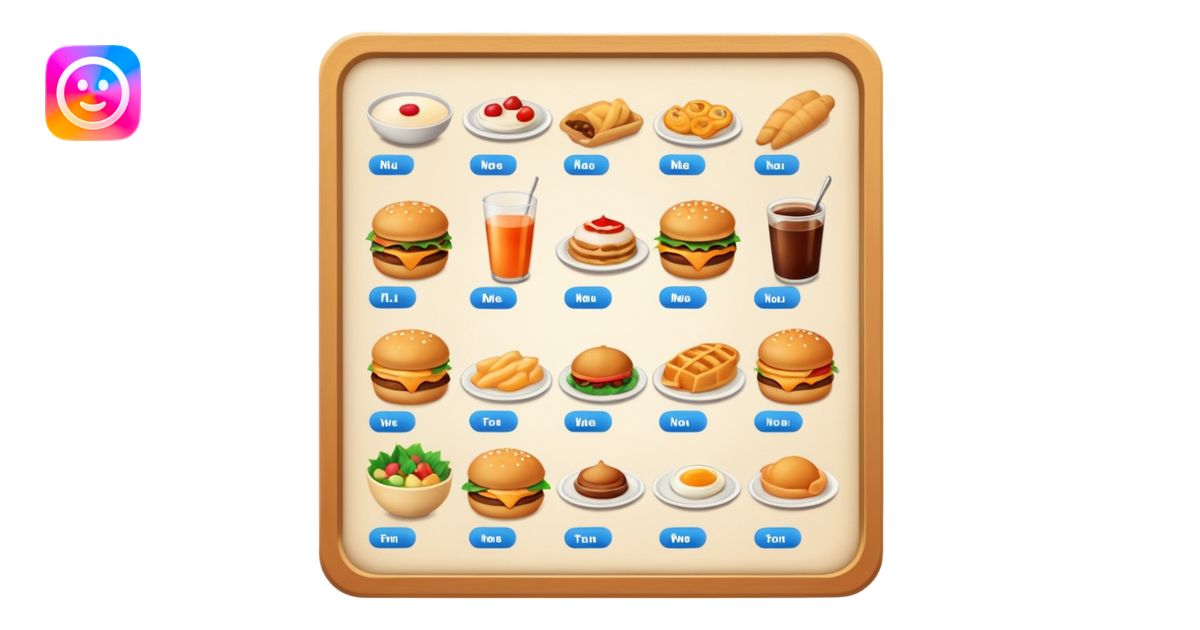 menu emoji | AI Emoji Generator