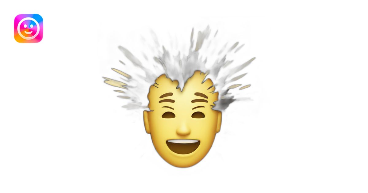 Exploding Head emoji | AI Emoji Generator