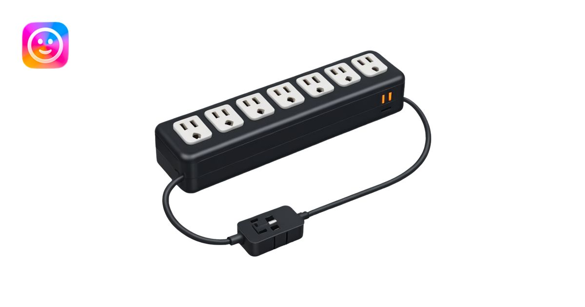Power strip emoji | AI Emoji Generator