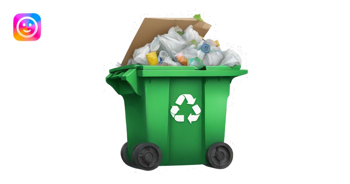 garbage recycle plastic emoji | AI Emoji Generator