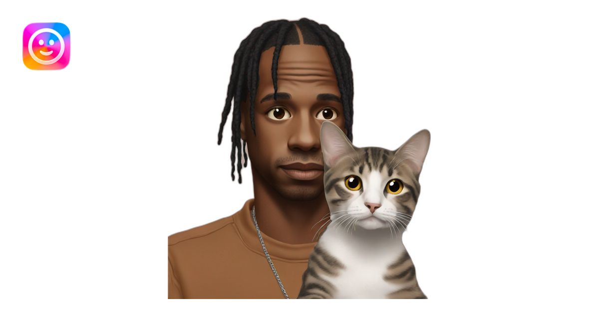 travis scott with cat emoji | AI Emoji Generator