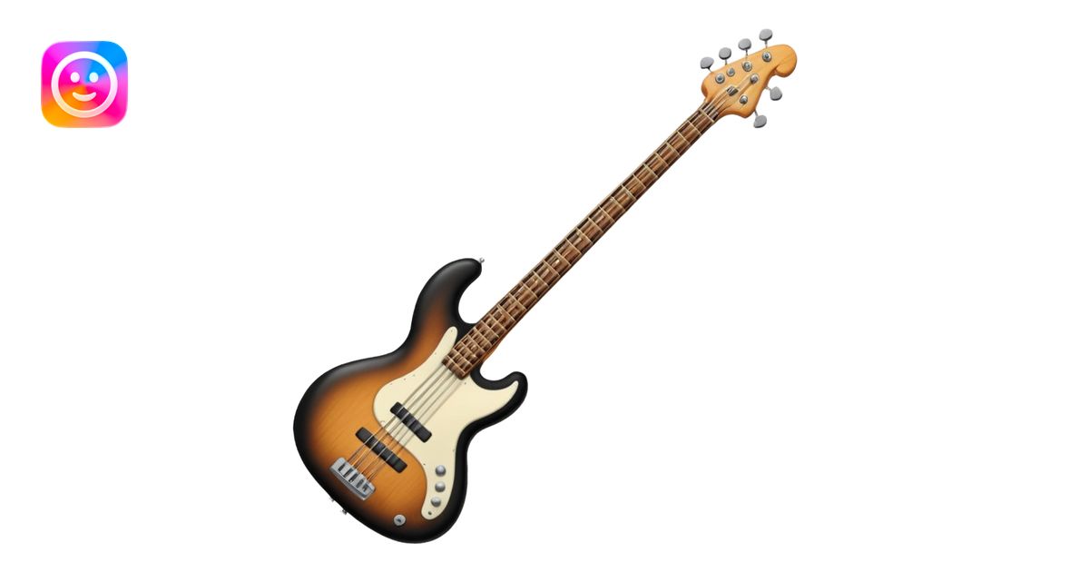 head of a electric bass guitar emoji | AI Emoji Generator